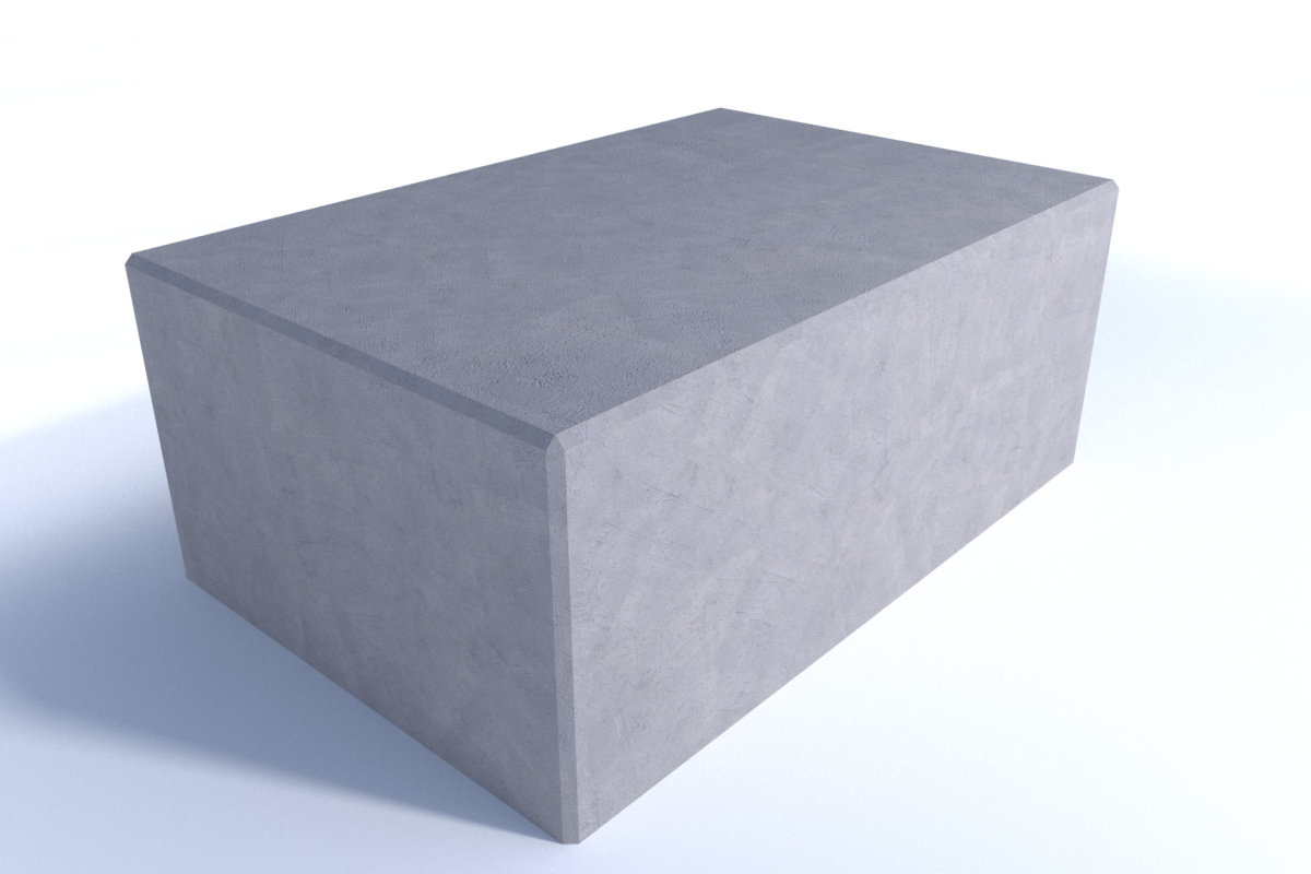 PAS 68 Counter Terror Concrete Block 150 15mm Chamfer - Townscape Products