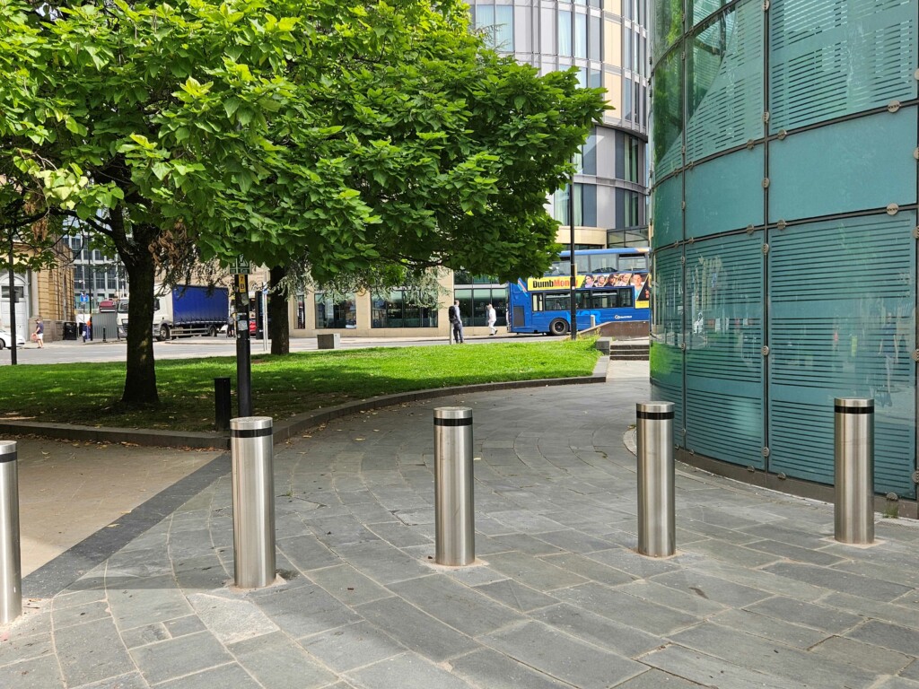 PAS 68 Bollard Sleeve Premium Diamond Stainless Steel 273 - Townscape ...