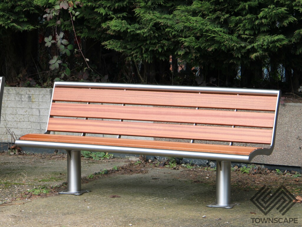 Concrete Bench Unity 1250 with Hardwood Timber Seat and Forklift ...