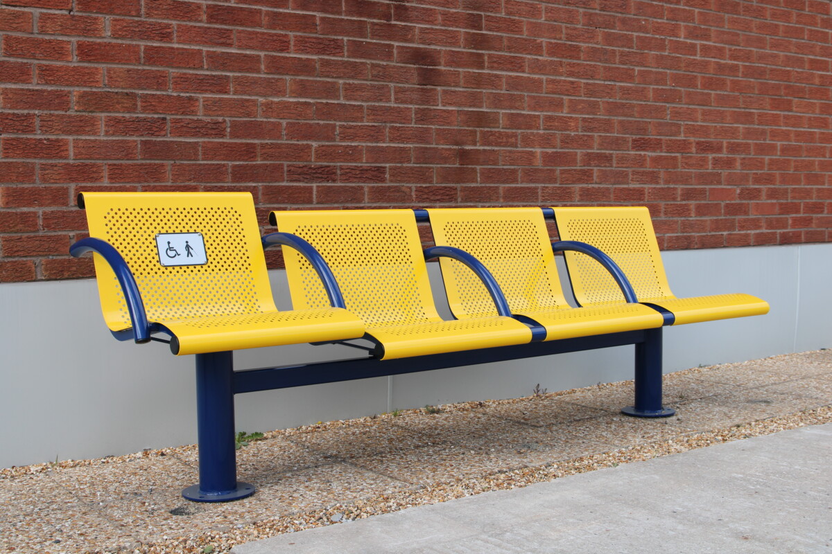 Steel Seat Voltan Multi Single 4 PRM - Townscape Products