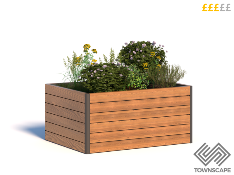 Street Planters - Stylish Commercial Urban Large Concrete Planters