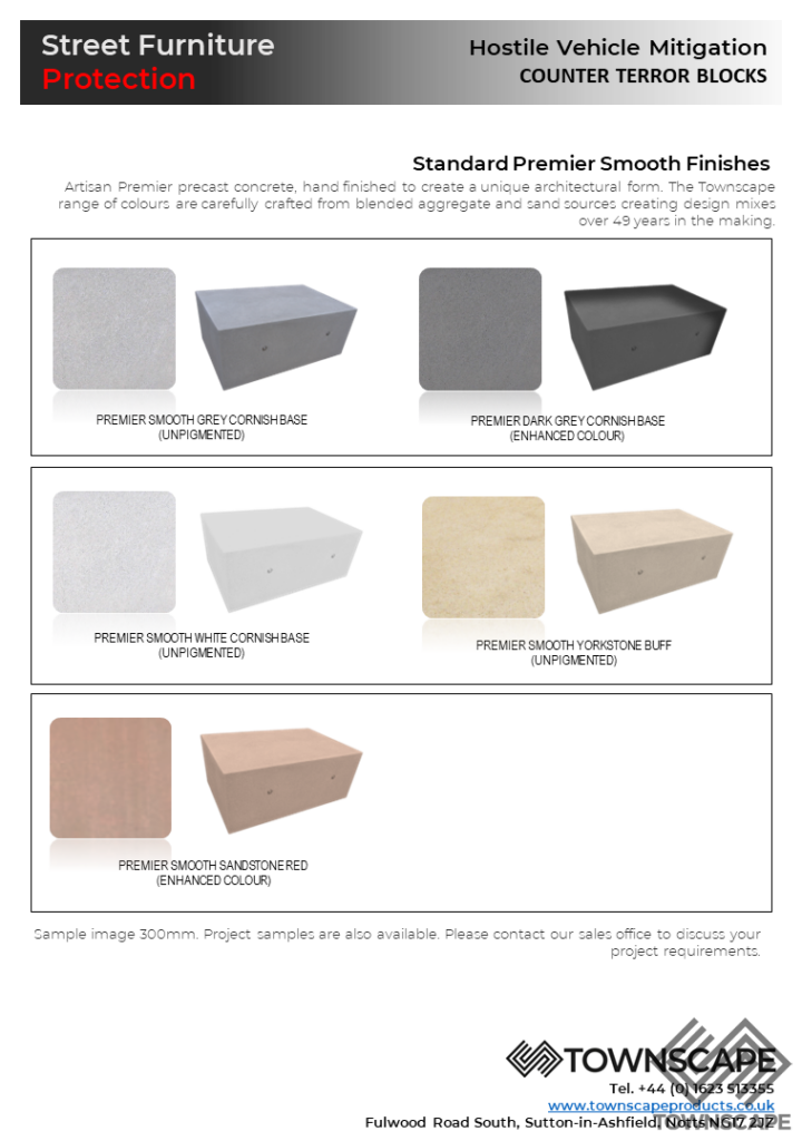 PAS 68 Counter Terror Concrete Block Apex - Townscape Products
