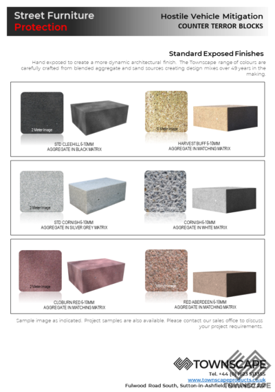 PAS 68 Counter Terror Concrete Block Apex - Townscape Products