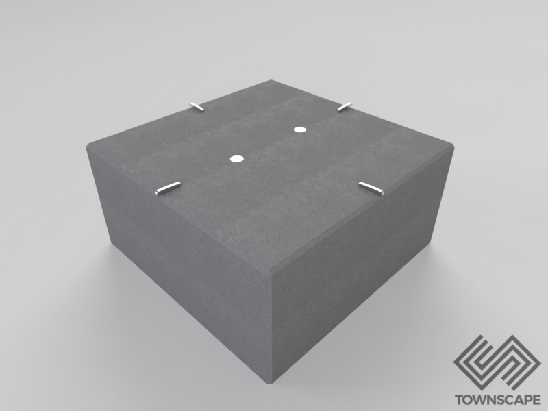 HVM Counter Terror Concrete Block Square 125 - Townscape Products