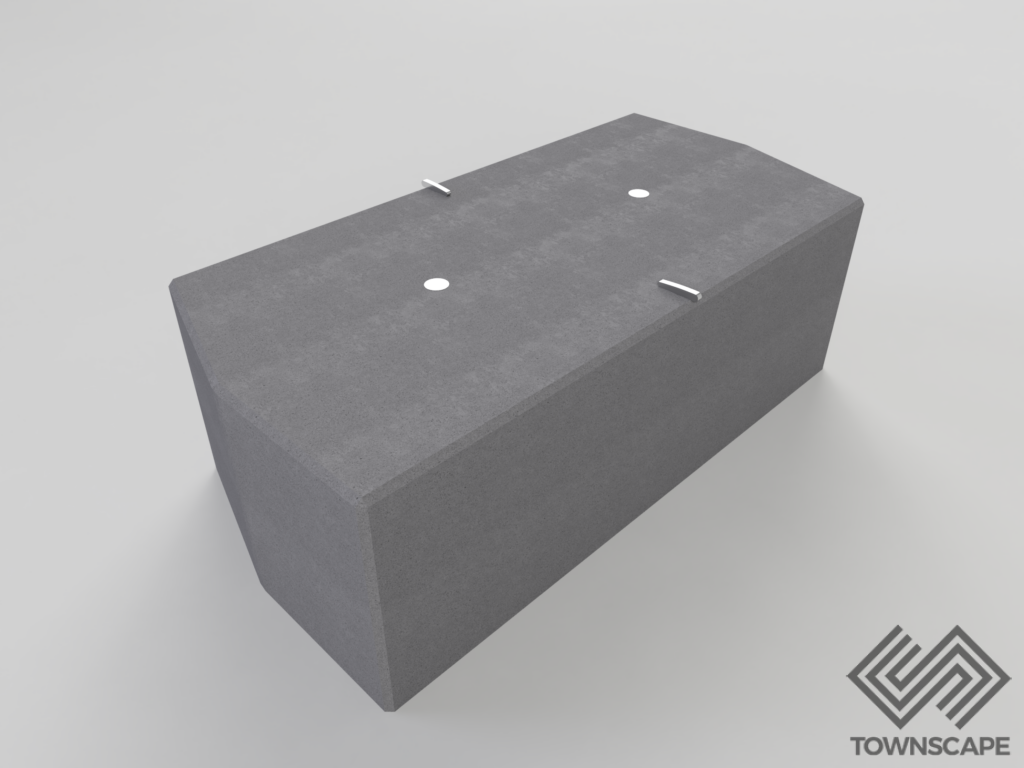 HVM Counter Terror Concrete Block 200 Offset - Townscape Products