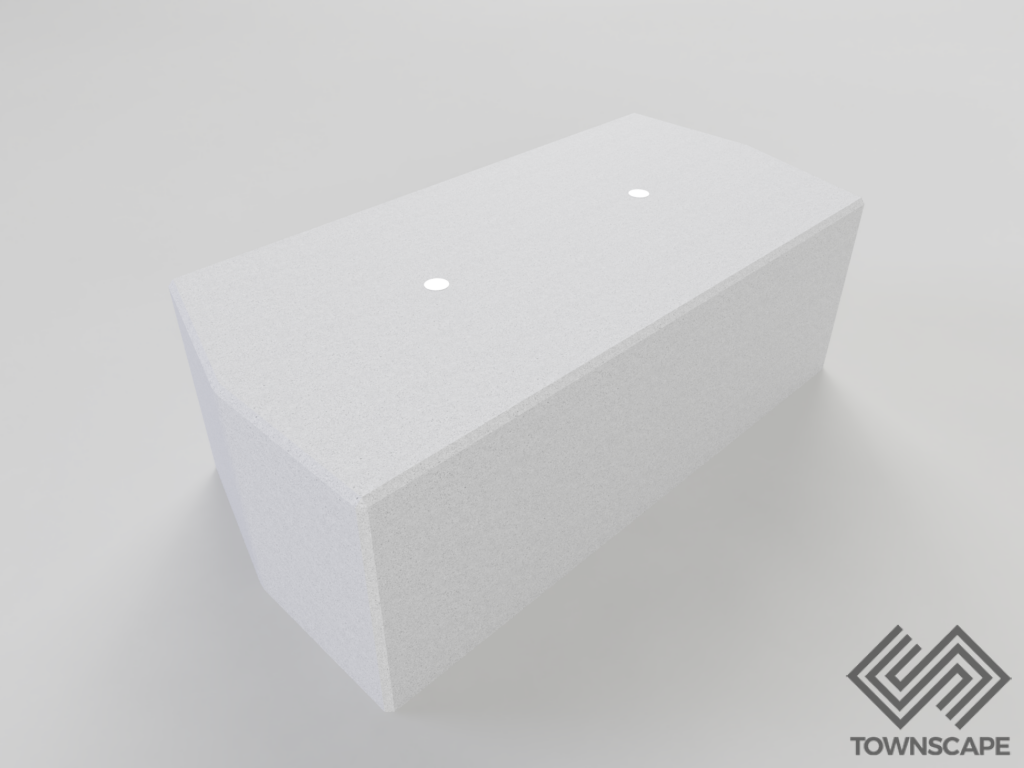 HVM Counter Terror Concrete Block 200 Offset - Townscape Products