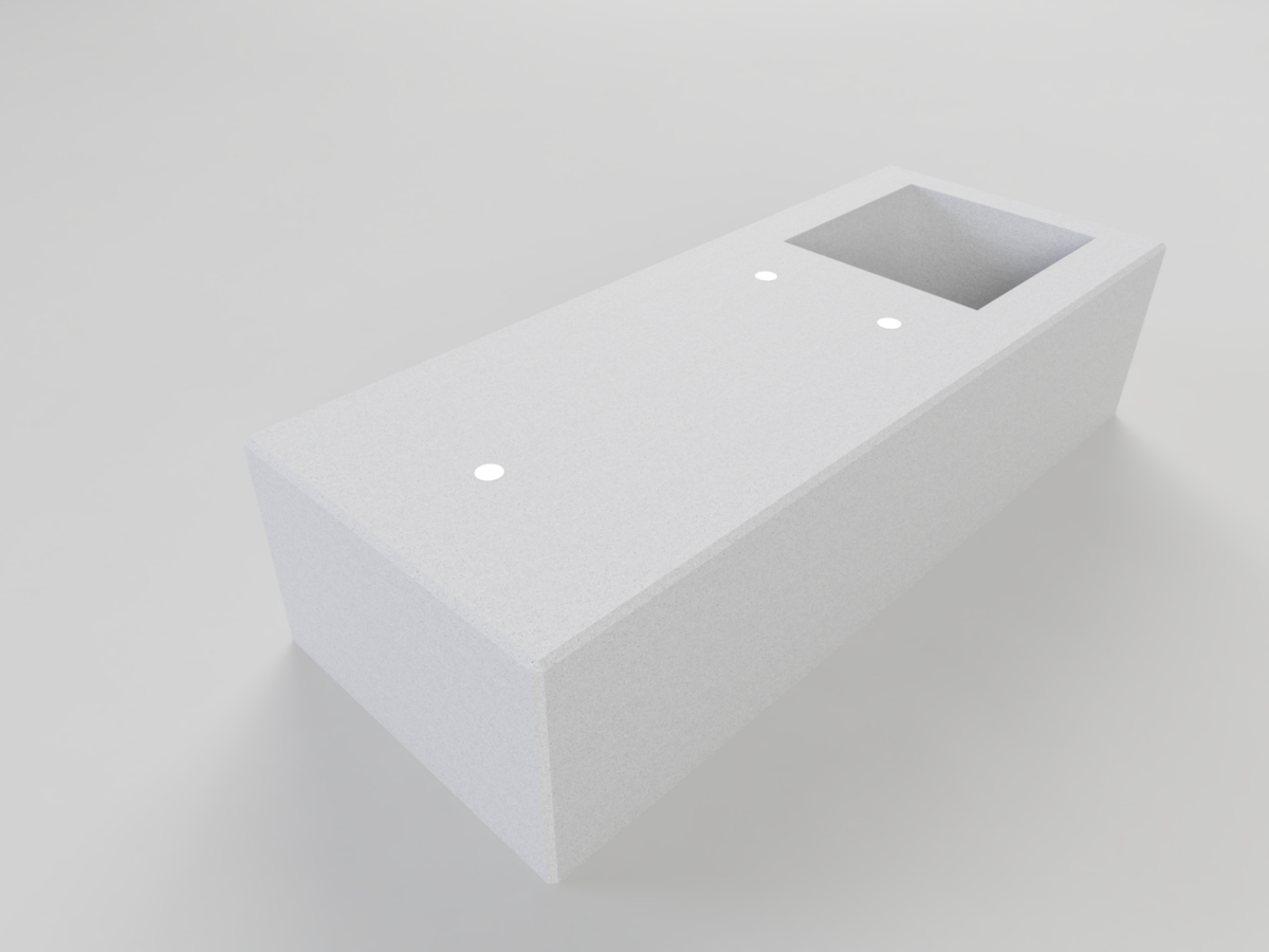 HVM Counter Terror Concrete Block 250 With integrated Planter ...