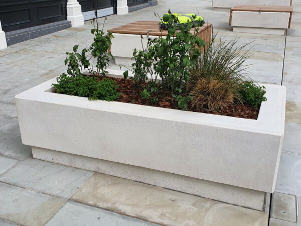 Street Planters - Stylish Commercial Urban Large Concrete Planters