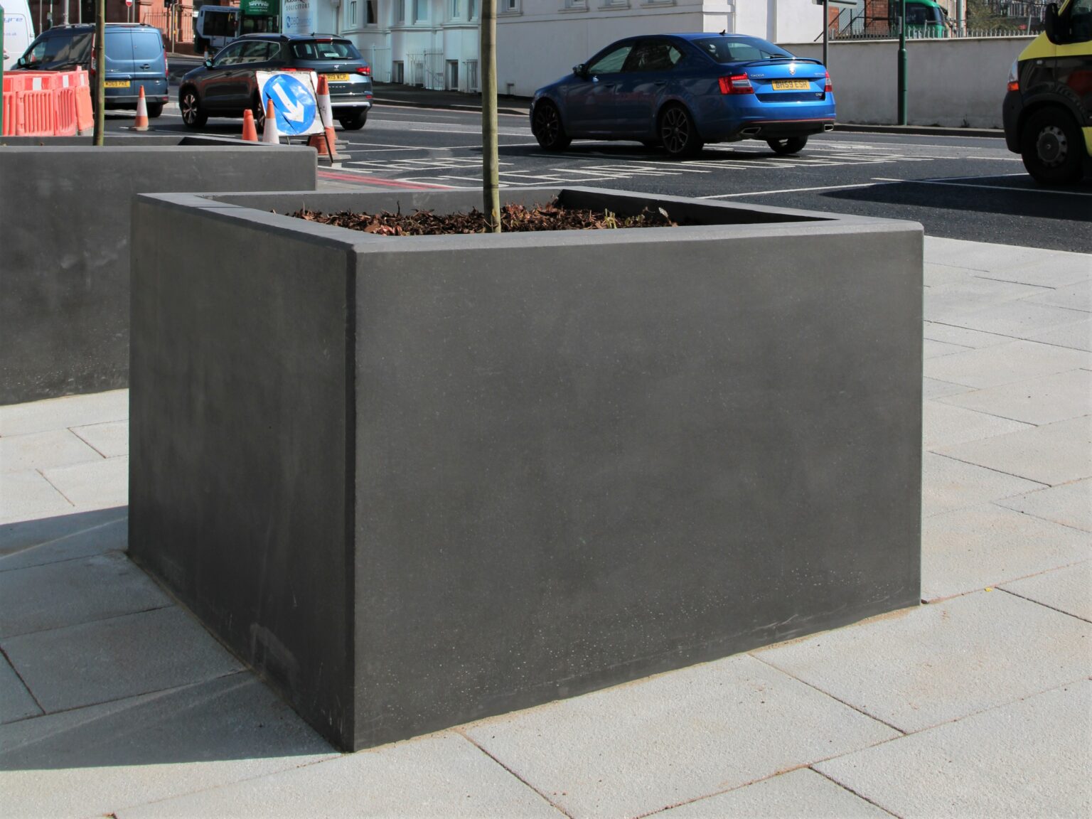 Street Planters - Stylish Commercial Urban Large Concrete Planters