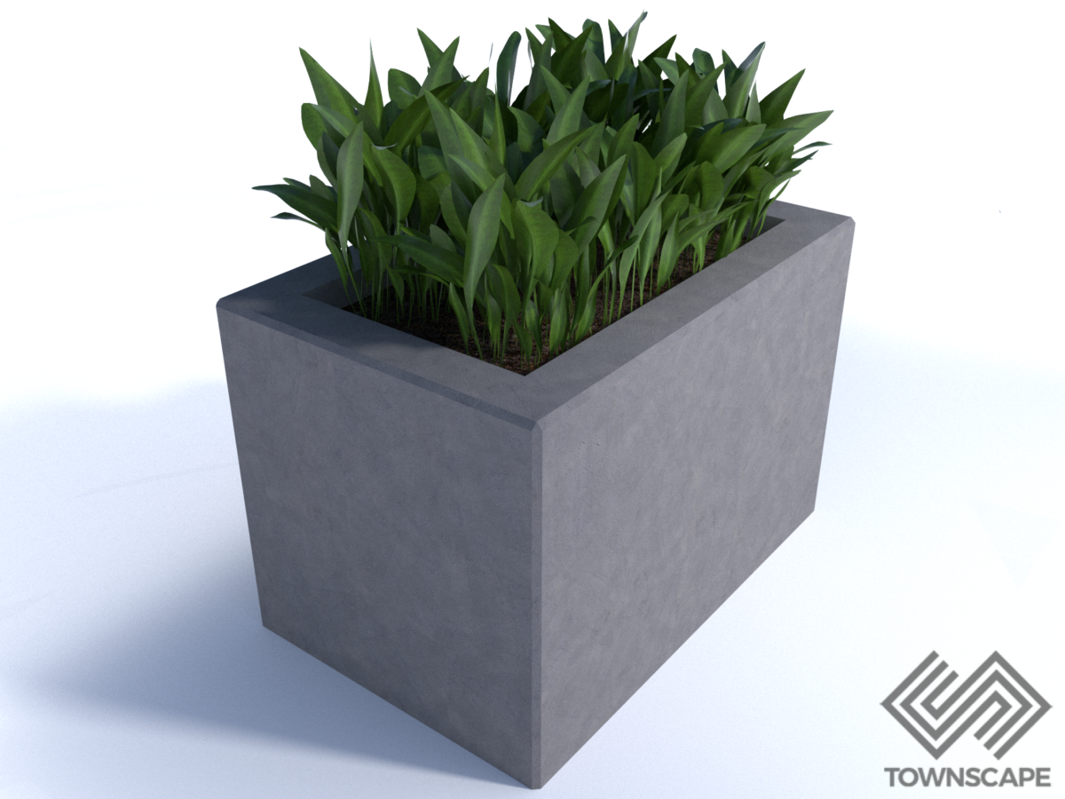 Street Planters - Stylish Commercial Urban Large Concrete Planters