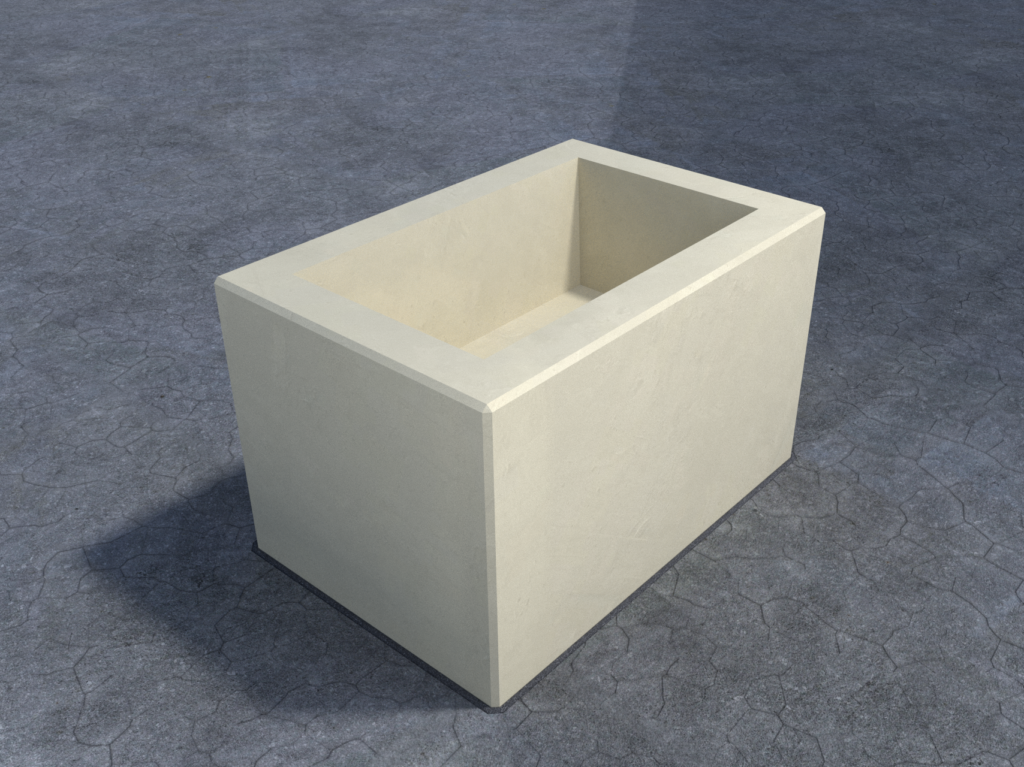 Street Planters - Stylish Commercial Urban Large Concrete Planters