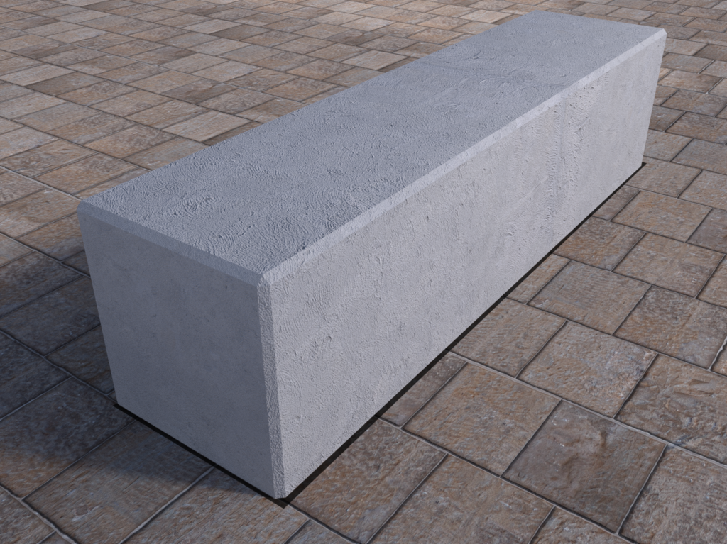 Concrete Bench Unity 2500 - Townscape Products