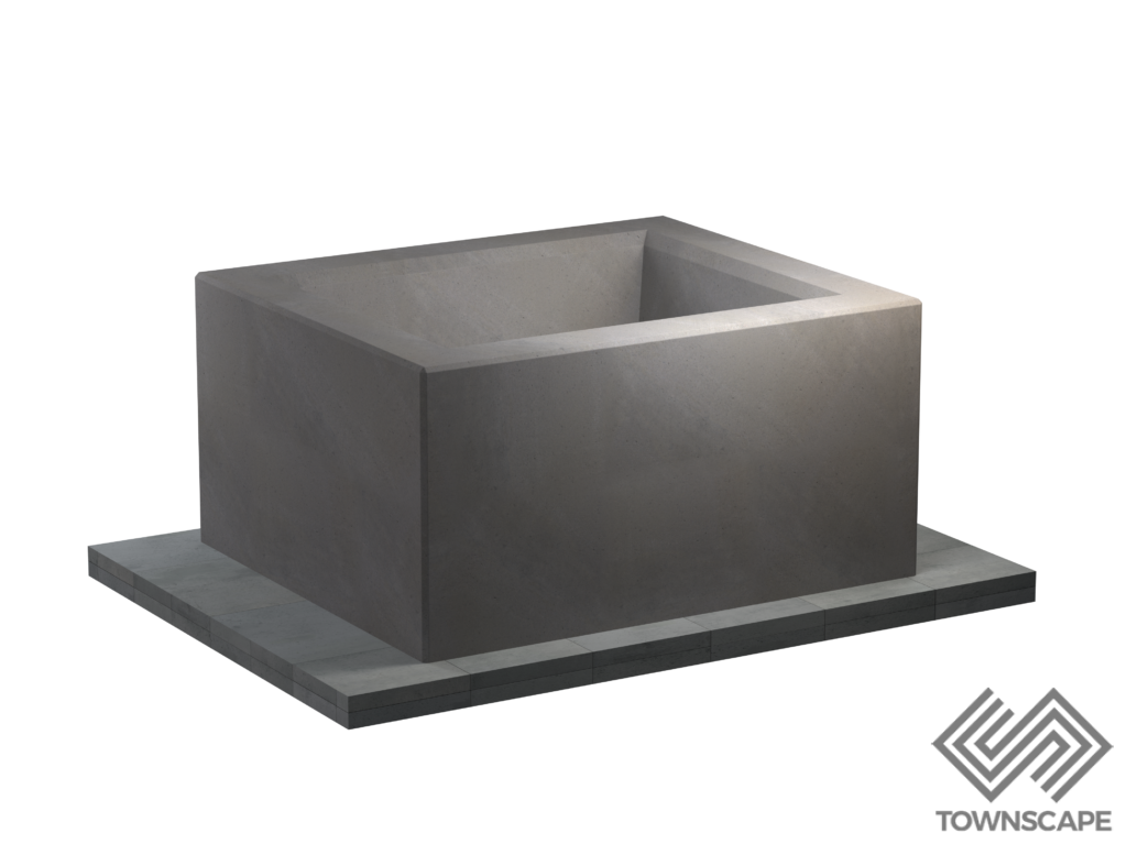 CT Block Planter 1490 - Ultra Shallow Mount - Townscape Products