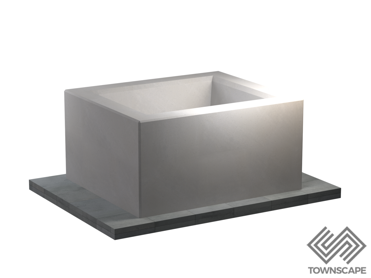 CT Block Planter 1490 - Ultra Shallow Mount - Townscape Products