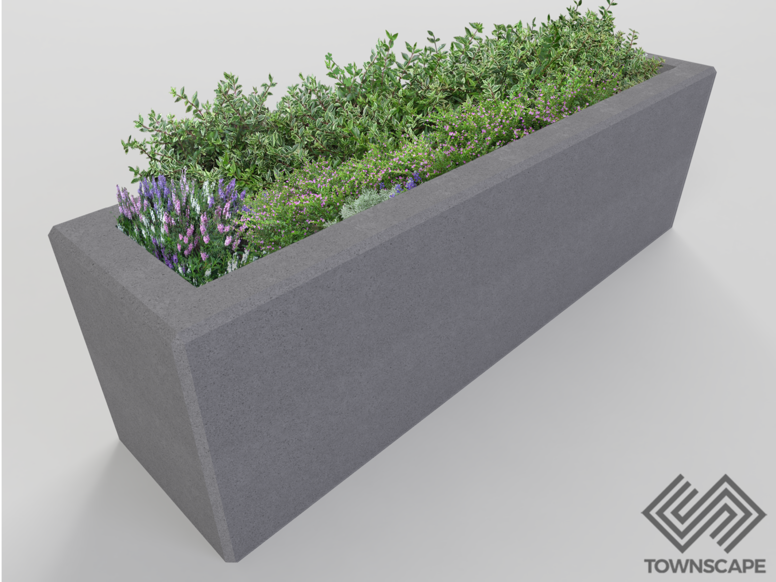 Street Planters - Stylish Commercial Urban Large Concrete Planters