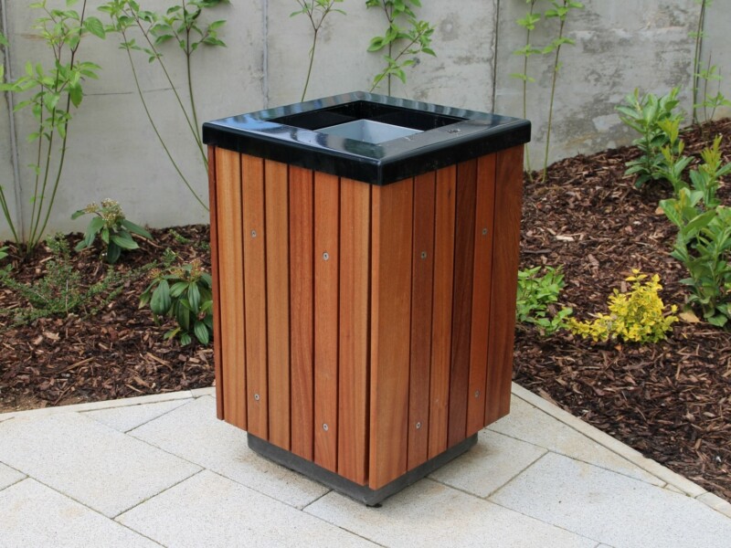 Concrete Bin Unity 900 Urban Litter Bin - Townscape Products
