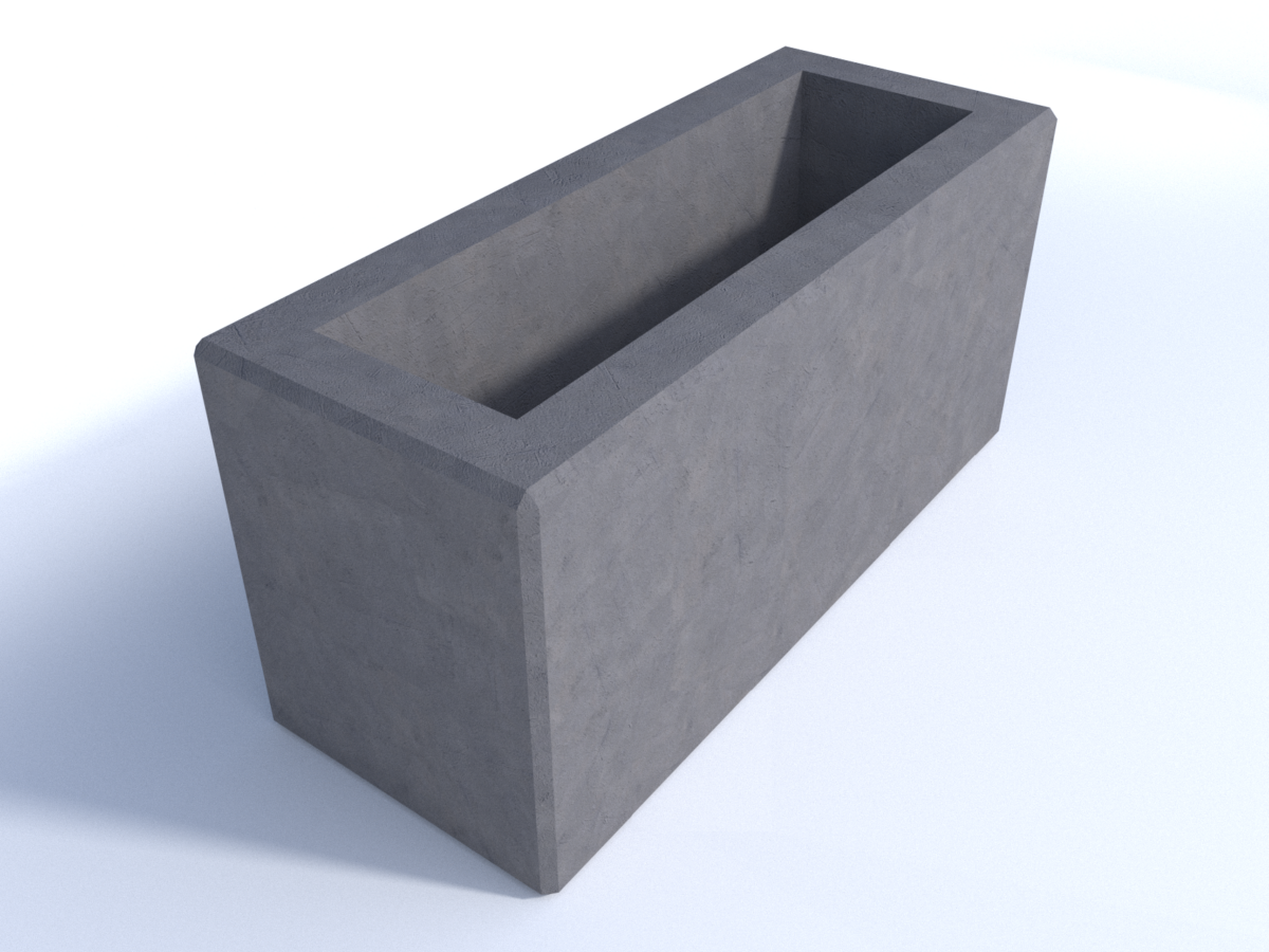 Street Planters - Stylish Commercial Urban Large Concrete Planters