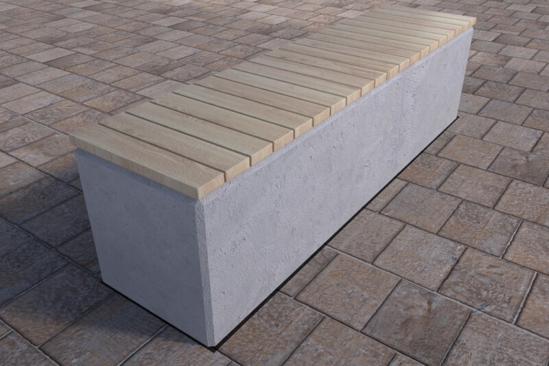 Street Planters - Stylish Commercial Urban Large Concrete Planters