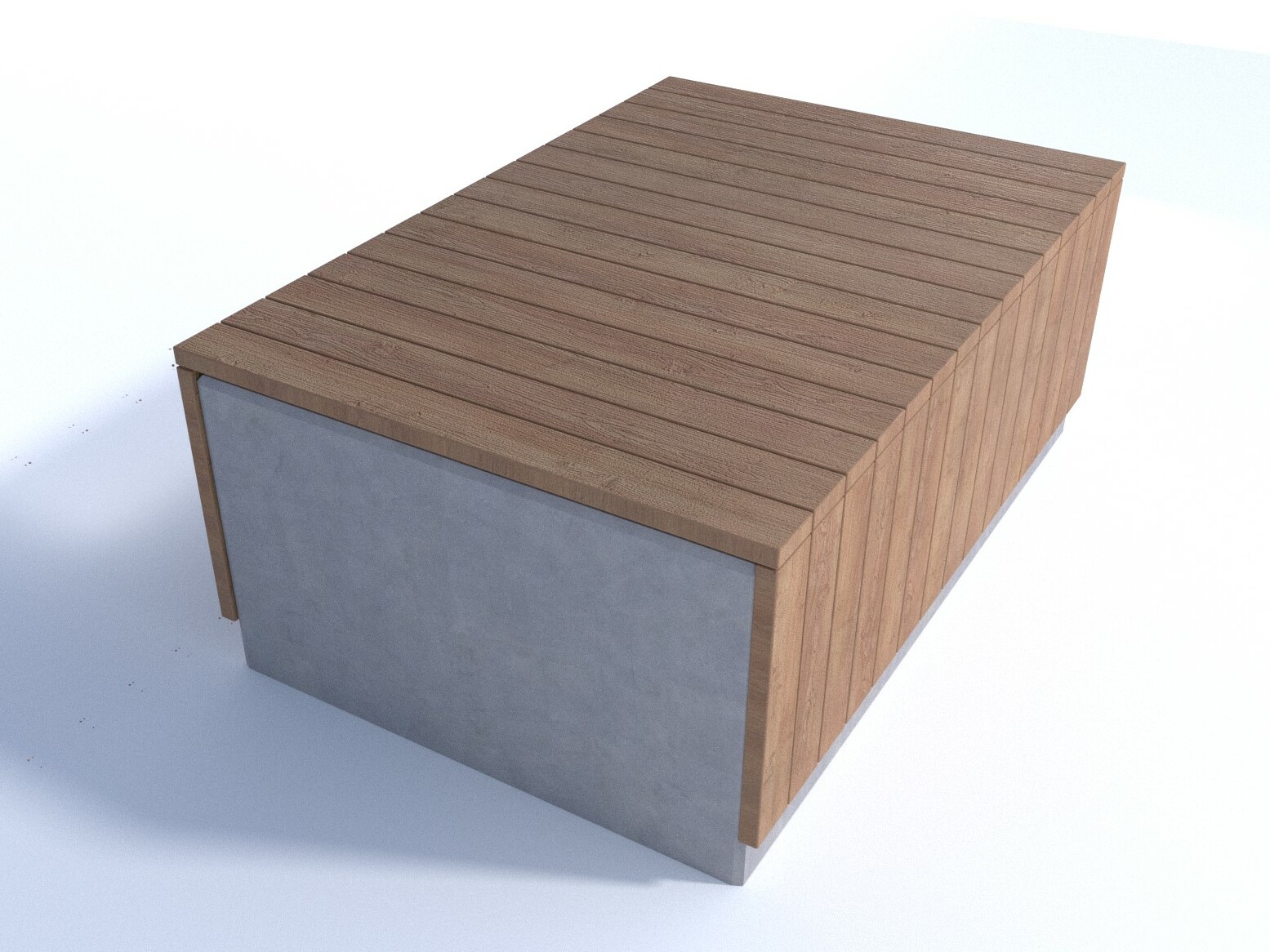 Hostile Vehicle Mitigation Seating | PAS 68 Timber Clad Seat