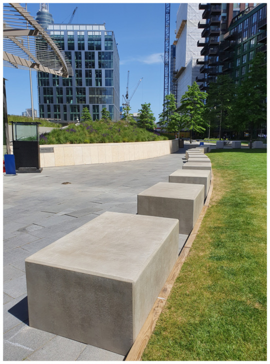 PAS 68 Counter Terror Concrete Block 150 15mm Chamfer and Forklift ...