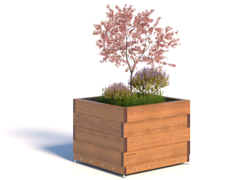 Street Planters - Stylish Commercial Urban Large Concrete Planters