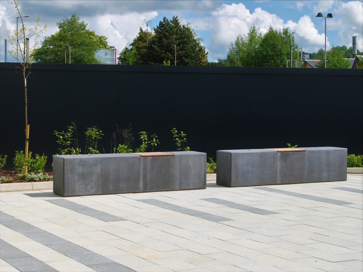 Concrete Bench Unity 2500 - Townscape Products