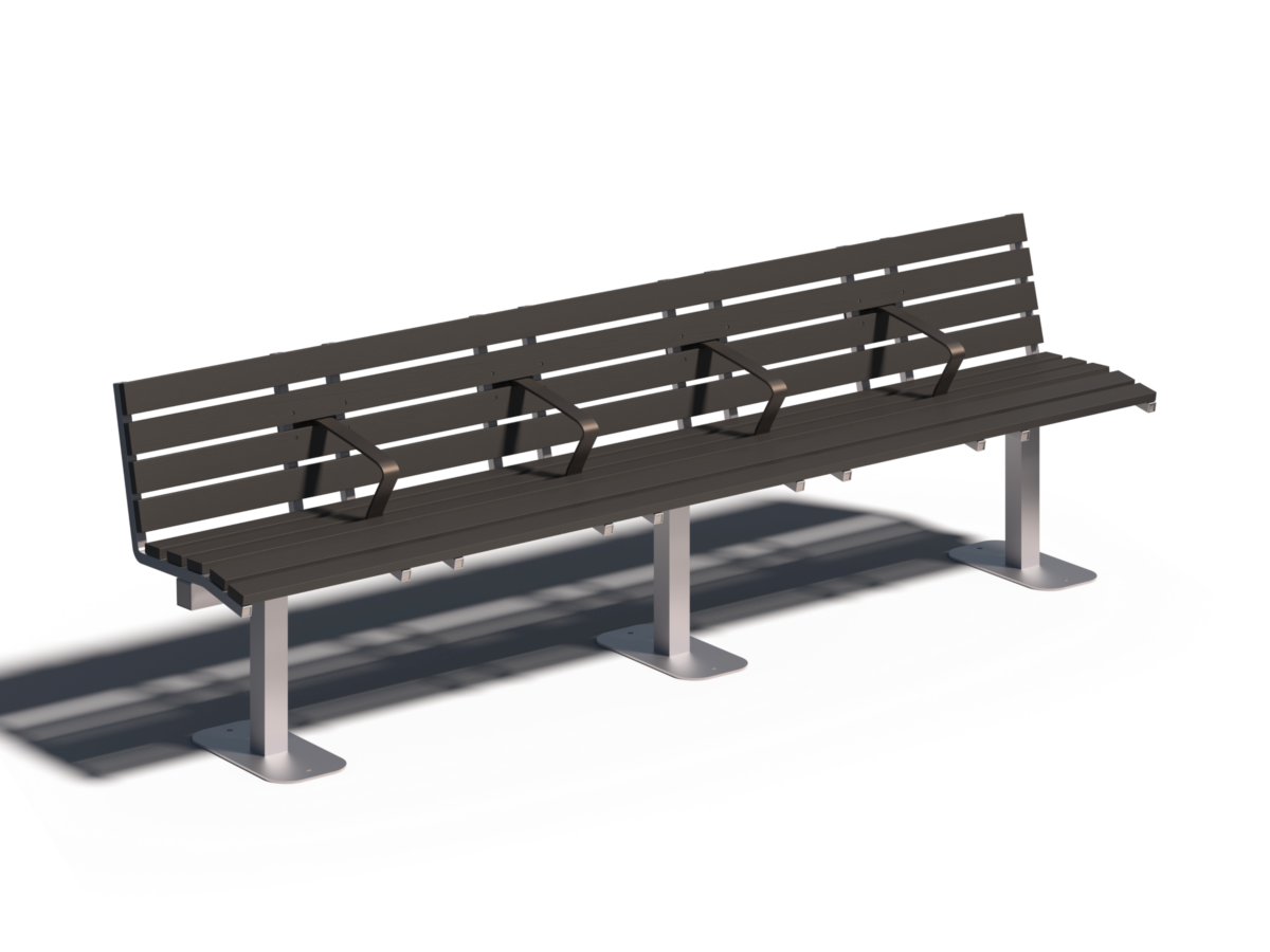 Eco Transit Station Seat - Single 5 - Townscape Products