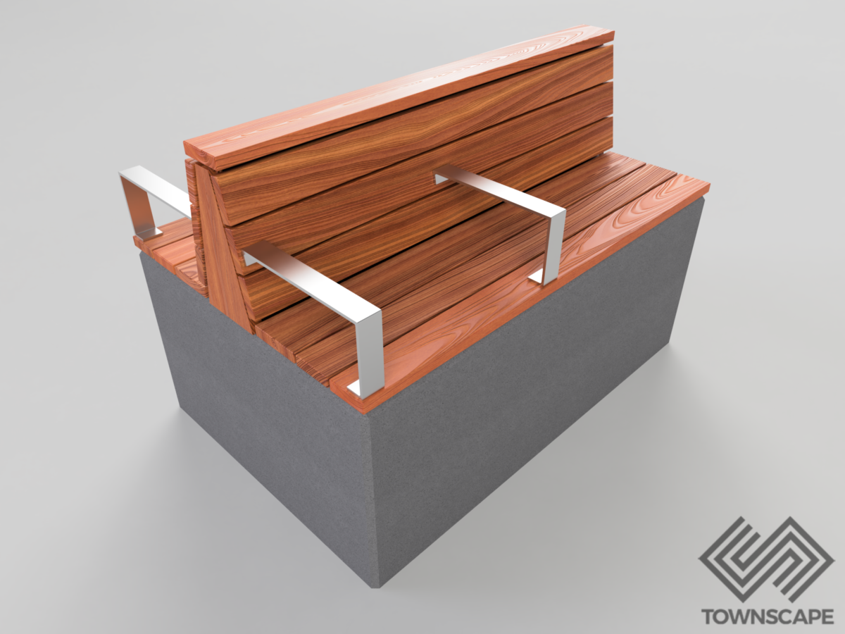 CT Block Seat Top With Full Hardwood Seat, Backrest and Armrests ...