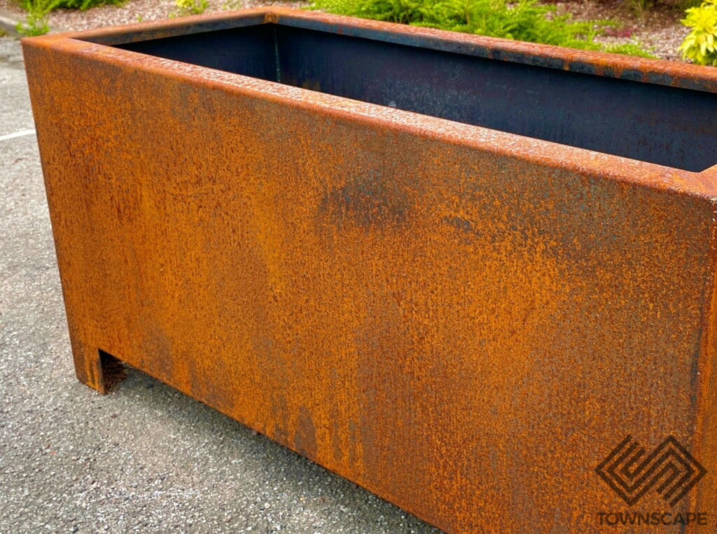 CORTEN Standard Raised Planter 1200x500x600mm REC - Townscape Products
