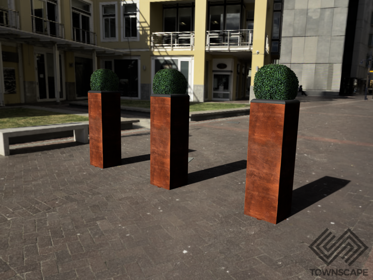 HVM CT Bollard Planter - Townscape Products